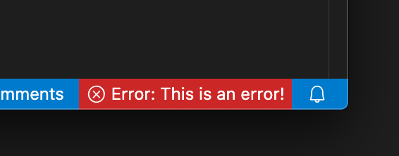 Allow status items with error background color · Issue #110214 ...