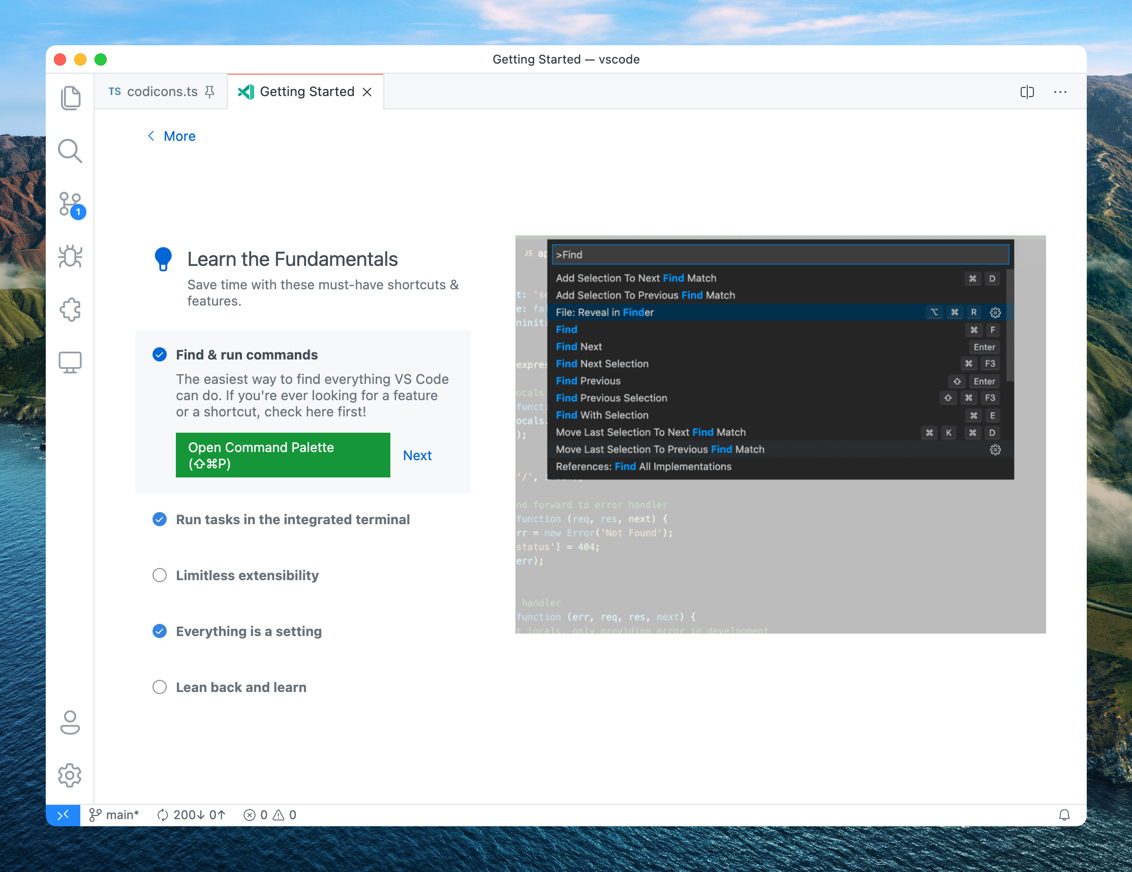 Make keyboard shortcuts a dedicated area for getting started · Issue ...