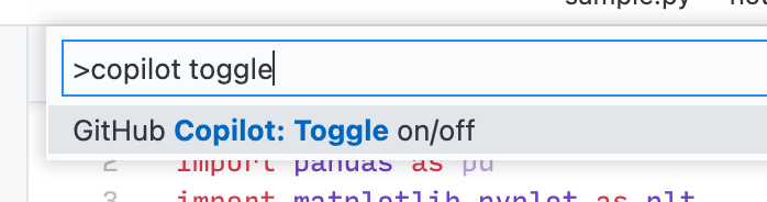 Allow for toggling copilot on/off without notification · community ...
