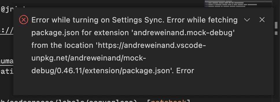 Blocked on enabling settings sync on vscode.dev · Issue #141246 · microsoft/vscode · GitHub