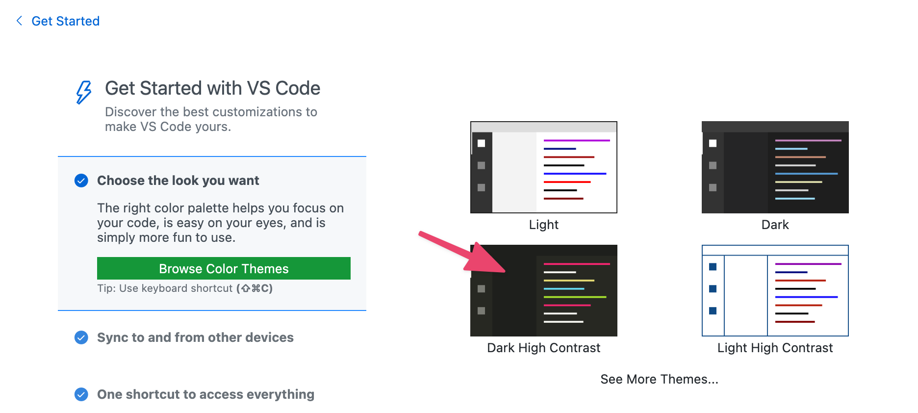 Update Dark HC theme preview in walkthrough · Issue #145622 · microsoft ...