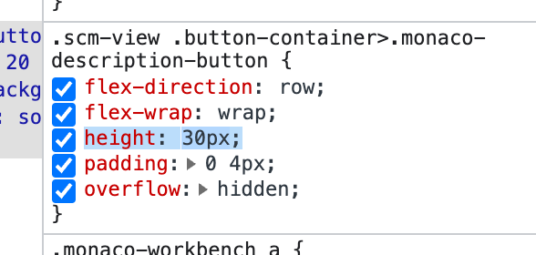 Sync Changes button text not centerred · Issue #155813 · microsoft/vscode · GitHub