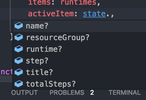 Createquickpick Api Missing Intellisense For Property Values · Issue 53041 · Microsoftvscode