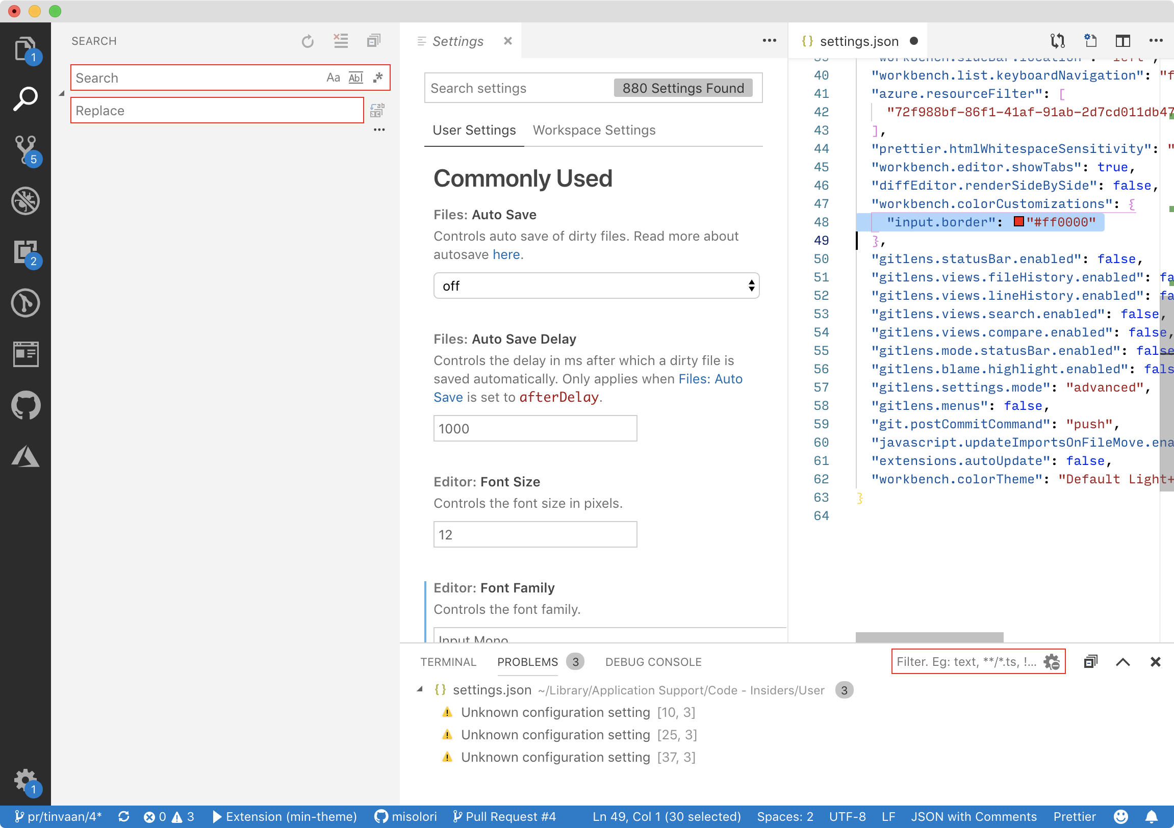 Search input field: do not hardcode border in light theme · Issue ...