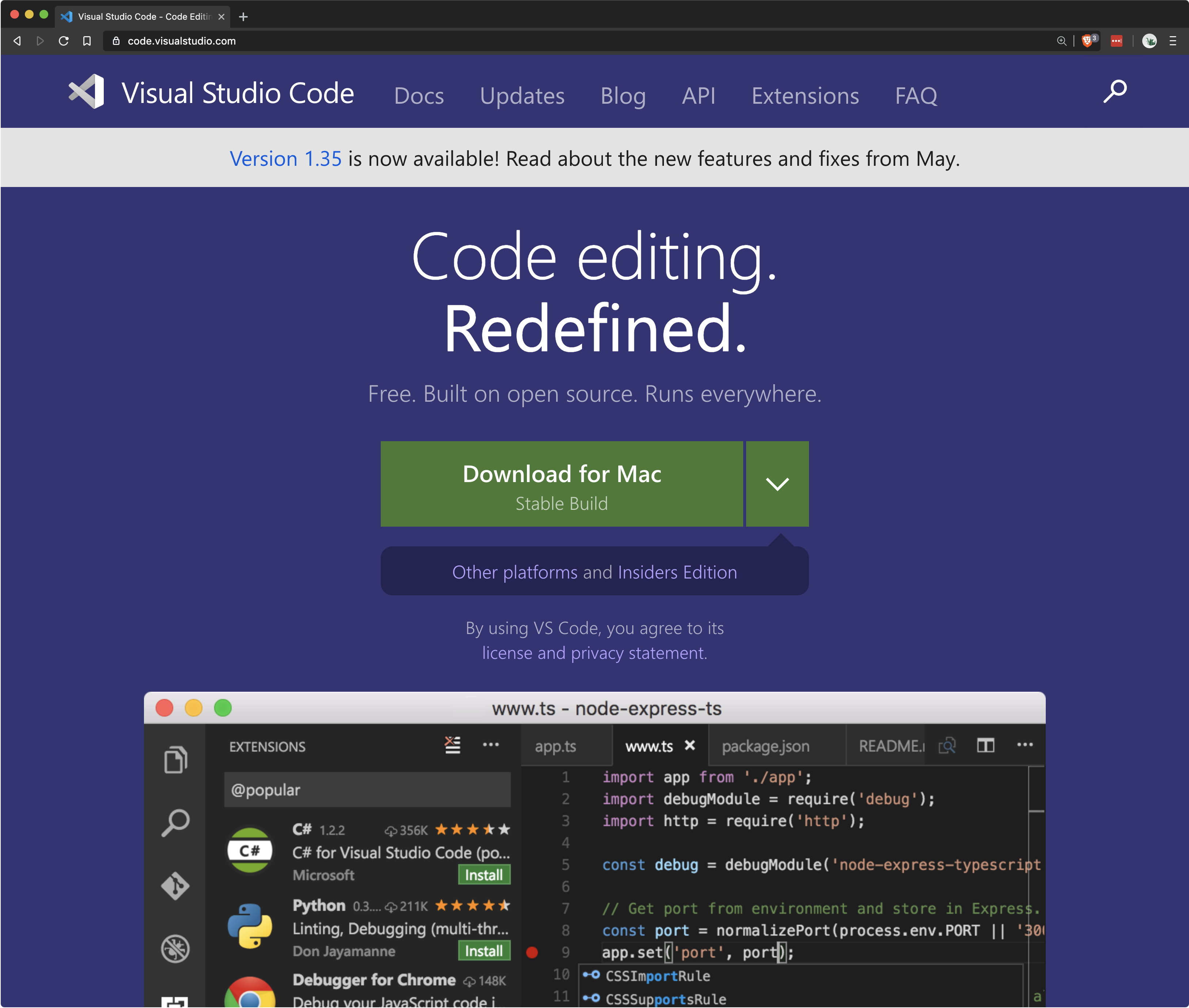 A11y_code.visualstudio.com(CELA-P1)_VS Code FAQ_Resize Text:At 125-175% zooming search section ...