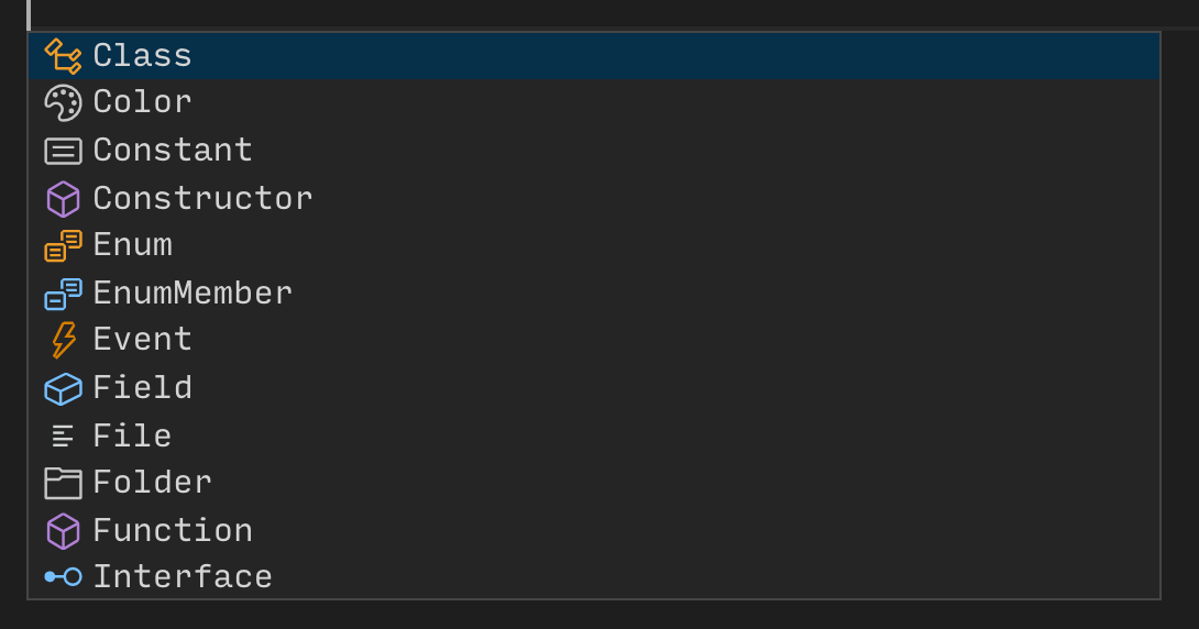 New icons make it very difficult to distinguish intellisense from autocomplete suggestions ...
