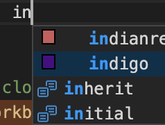 CSS Variable swatch in suggest widget has large gap · Issue #83461 · microsoft/vscode · GitHub