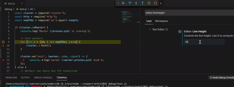 Debugger icons are not vertically aligned · Issue #85162 · microsoft/vscode · GitHub