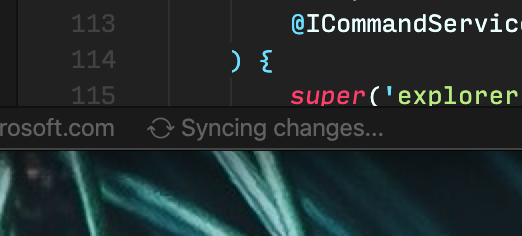 Use the status bar when Settings Sync is syncing? · Issue #85351 ...