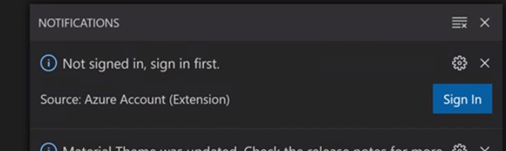 Update sign in notification text · Issue #168 · microsoft/vscode-azure ...