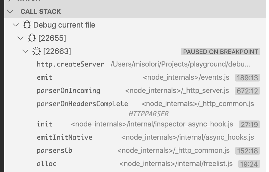 Debug: Improve Call Stack UI/UX · Issue #83986 · microsoft/vscode · GitHub