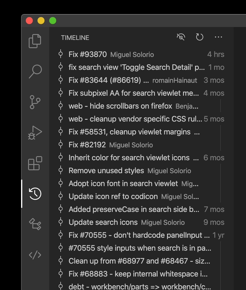 All built in views shall have predefined & unique icons · Issue #93964 ...