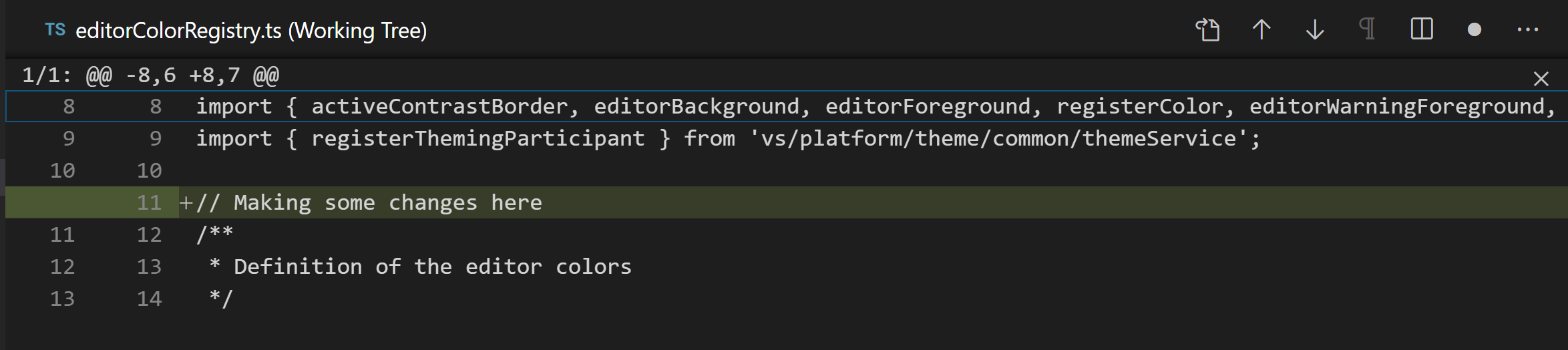 Tabbing through changes view with screen reader causes changes view to ...