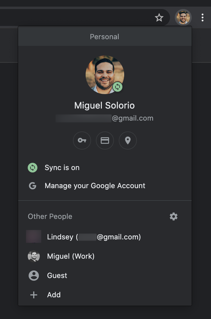Explore a richer ui for the account picker and settings sync · Issue ...