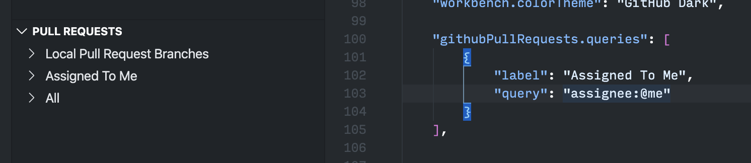 Allow users to fully customize pull request queries in tree view · Issue #1777 · microsoft ...