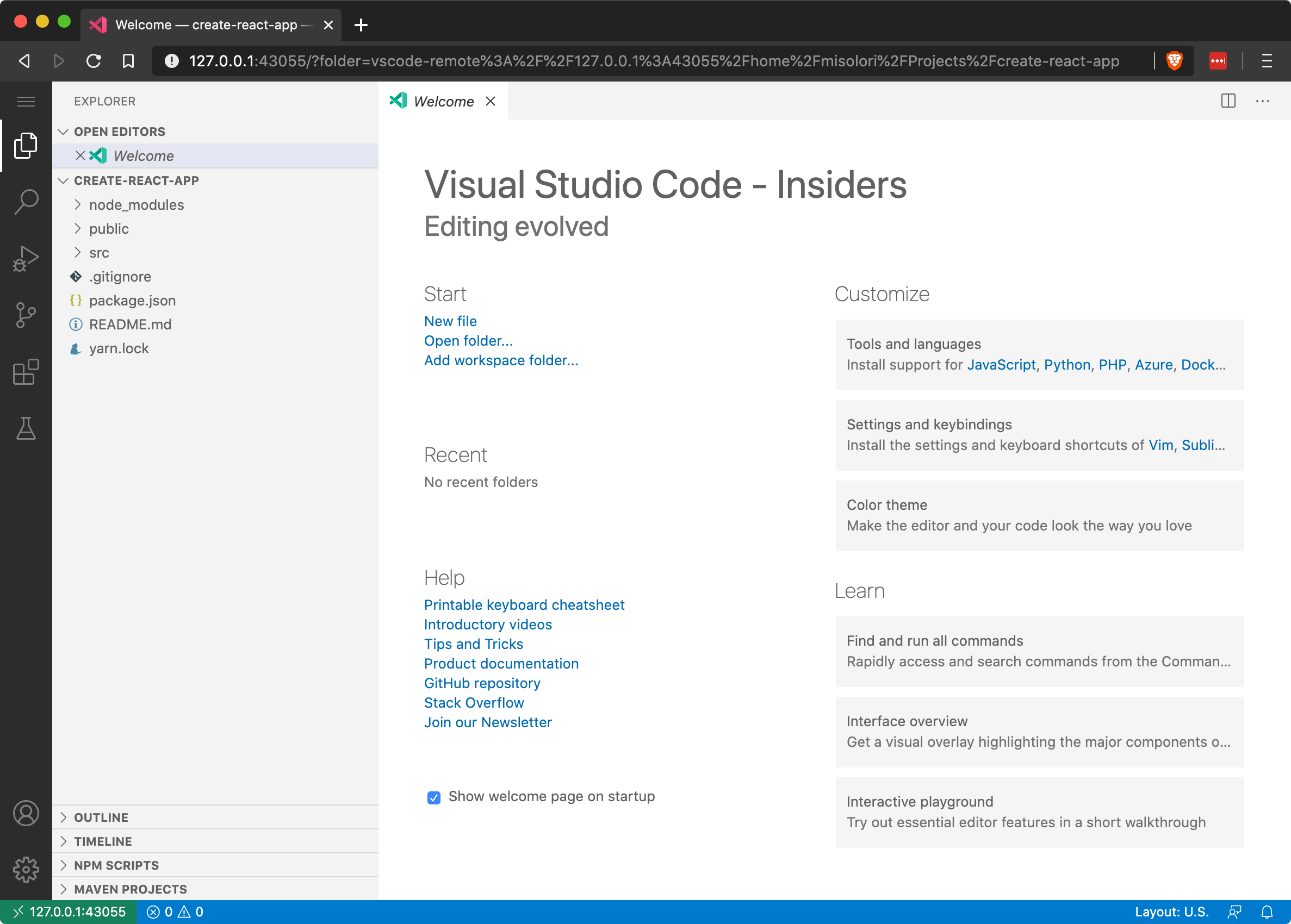 "Open Web UI" command doesn't work · Issue #2503 · microsoft/vscode-remote-release · GitHub