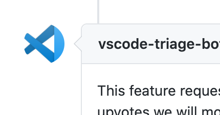 Triage bot logo is cut off 🪓 · Issue #102136 · microsoft/vscode · GitHub