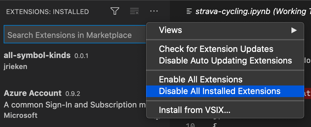 Source control tab flashes loading icon every five seconds · Issue ...