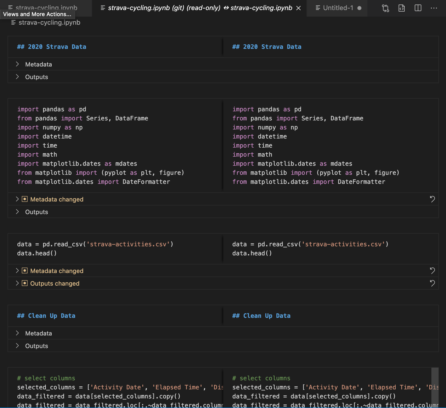 Improve default diff view w/ metadata changes · Issue #107385 · microsoft/vscode · GitHub