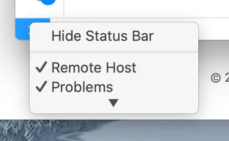 Unexpected status bar context menu · Issue #108308 · microsoft/vscode · GitHub