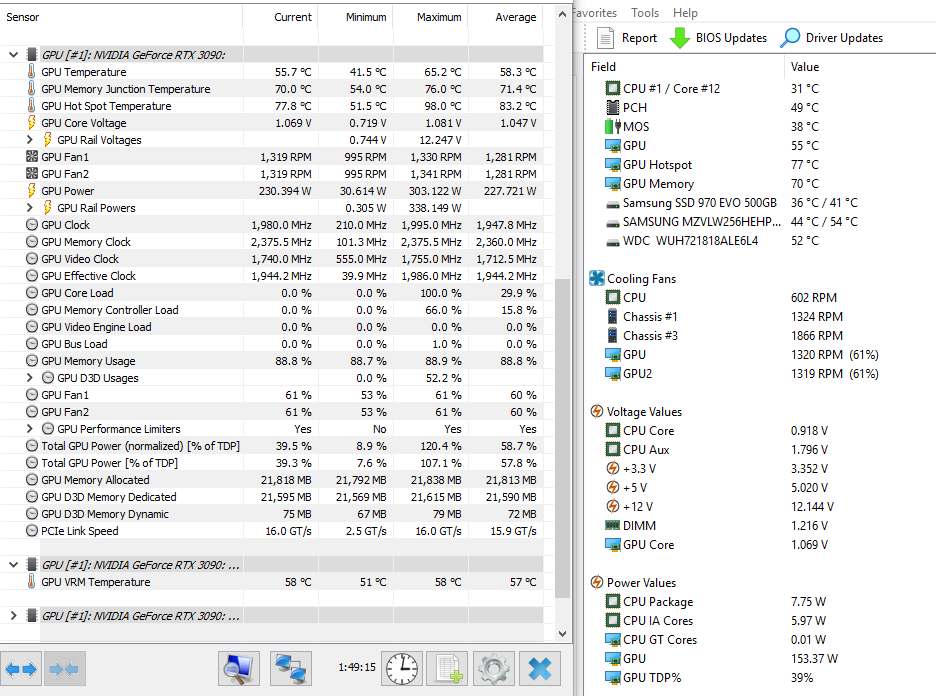 Dramatic drop of GPU clock and GPU memory clock frequency. · Issue #849 ...