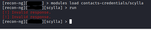 recon/contacts-credentials/scylla · Issue #170 · lanmaster53/recon-ng-marketplace · GitHub