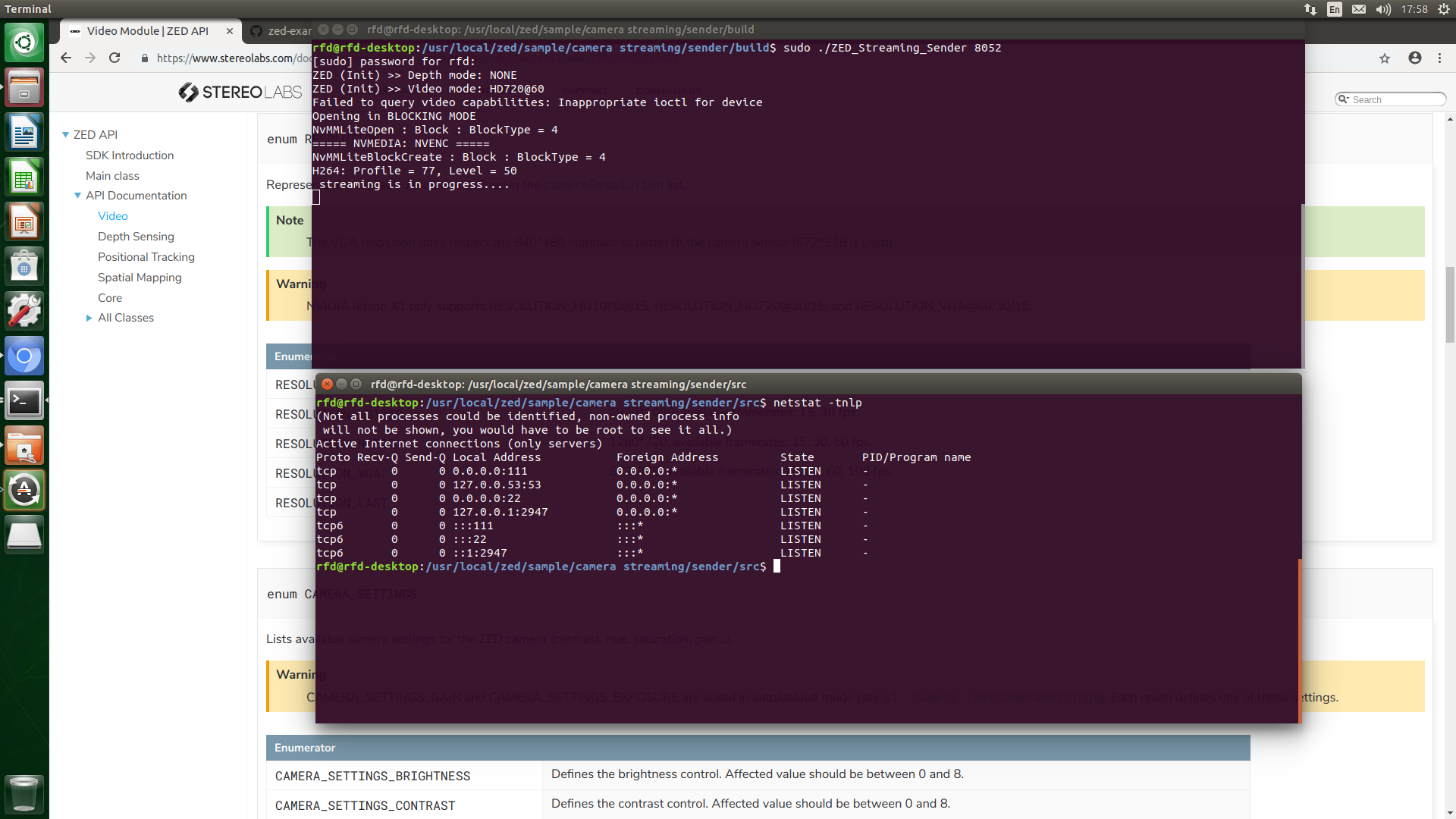 camera streaming receiver occurred NO GPU COMPATIBLE · Issue #160 · stereolabs/zed-sdk · GitHub