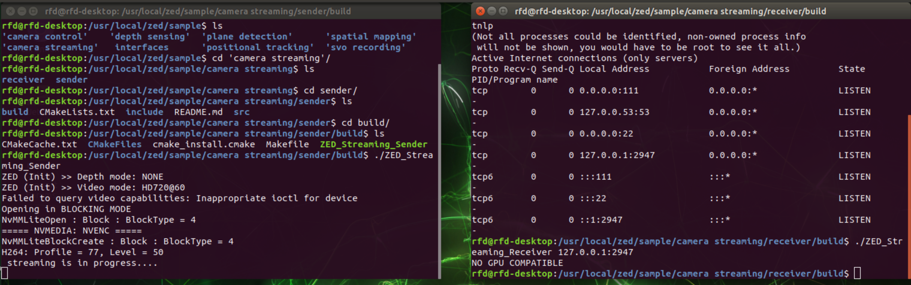 camera streaming receiver occurred NO GPU COMPATIBLE · Issue #160 · stereolabs/zed-sdk · GitHub