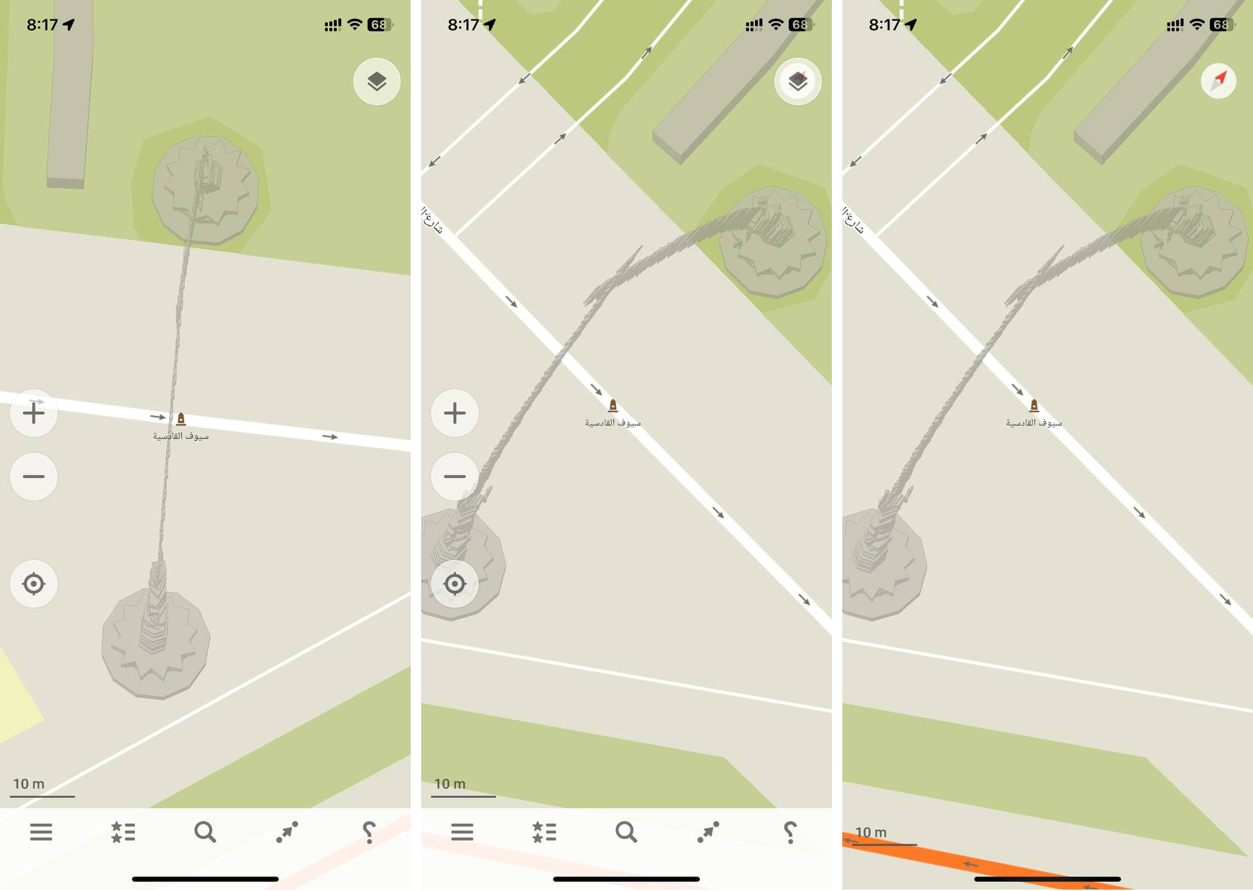 Rotate map/compass button hide behind the layer button if the App set ...