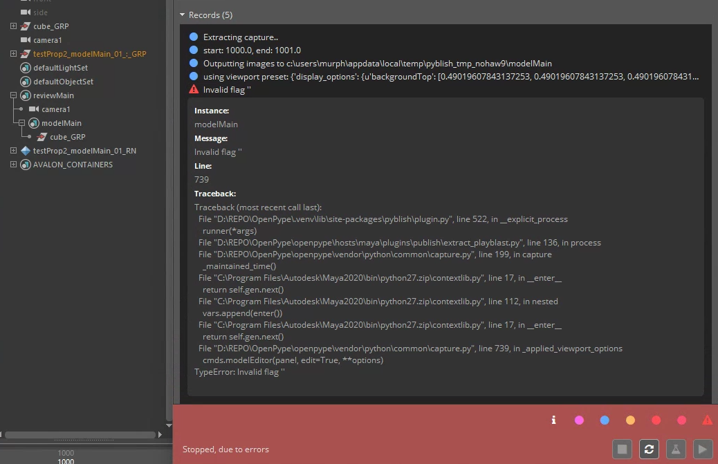 Maya: 2020/2022 extract playblast · Issue #4033 · ynput/OpenPype · GitHub Maya: 2020/2022 extract playblast · Issue #4033 · ynput/OpenPype · GitHub