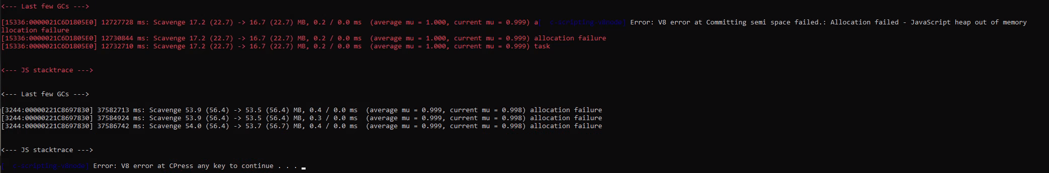 [Crash] Seems it runs out of memory some sort of memory leak. · Issue #114 · overextended ...