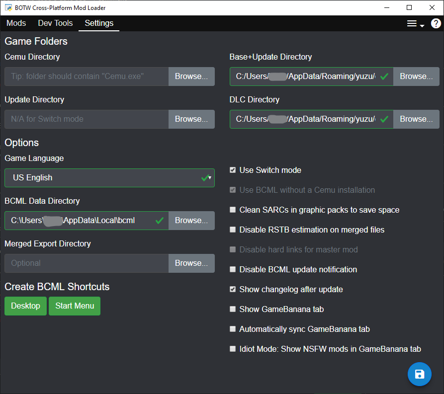 cant export mods. please help me · Issue #414 · NiceneNerd/BCML · GitHub