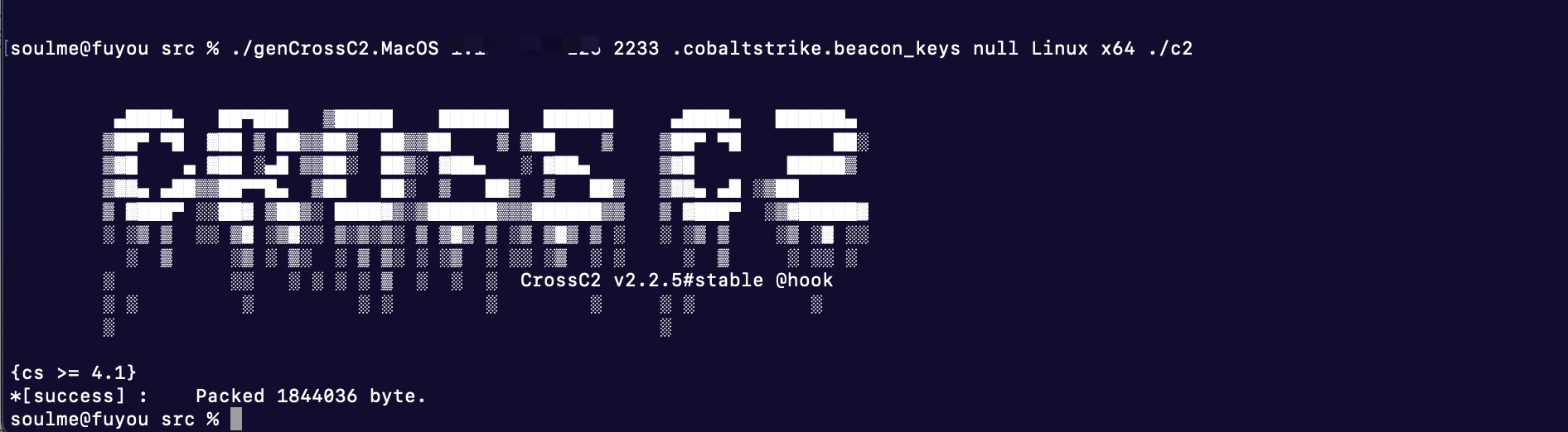 生成的木马不上线，可以帮忙看看嘛 · Issue #109 · gloxec/CrossC2 · GitHub