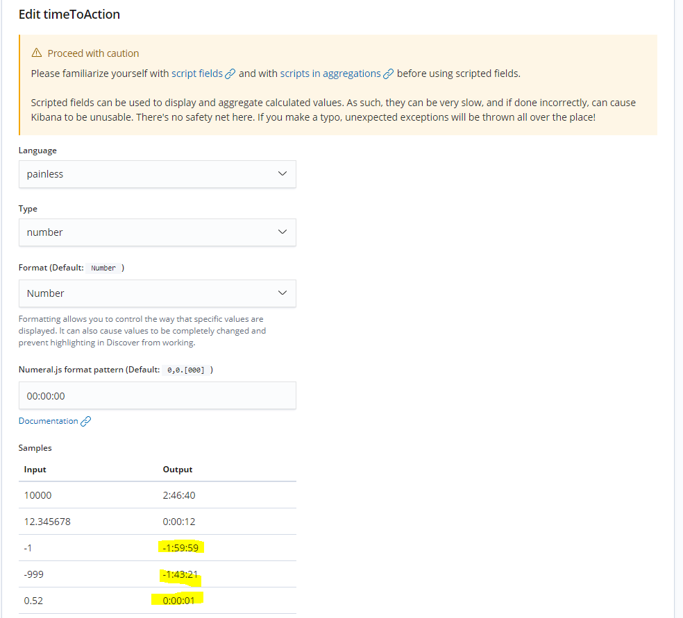 Number formatting to HH:MM:SS for negative value scripted field not working · Issue #34347 ...