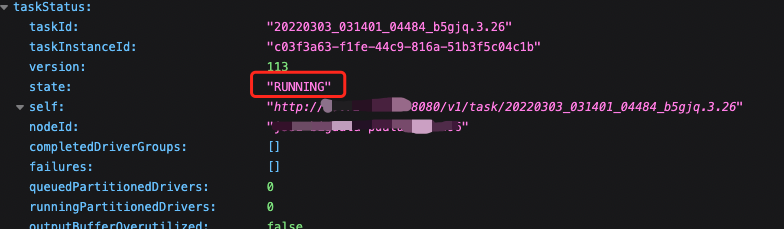 When the query fails, but the task status is still returned to running · Issue #11293 · trinodb ...