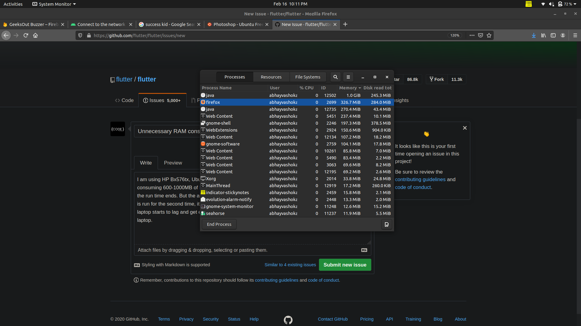 Unnecessary RAM consumption · Issue #50894 · flutter/flutter · GitHub