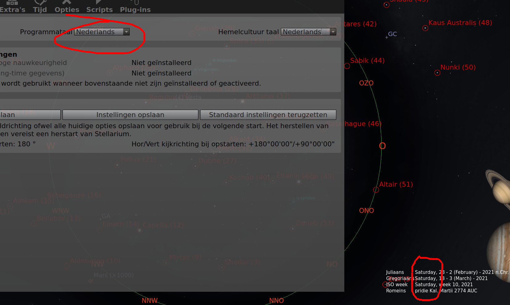 calendars do not completely follow language changes · Issue #1545 · Stellarium/stellarium · GitHub
