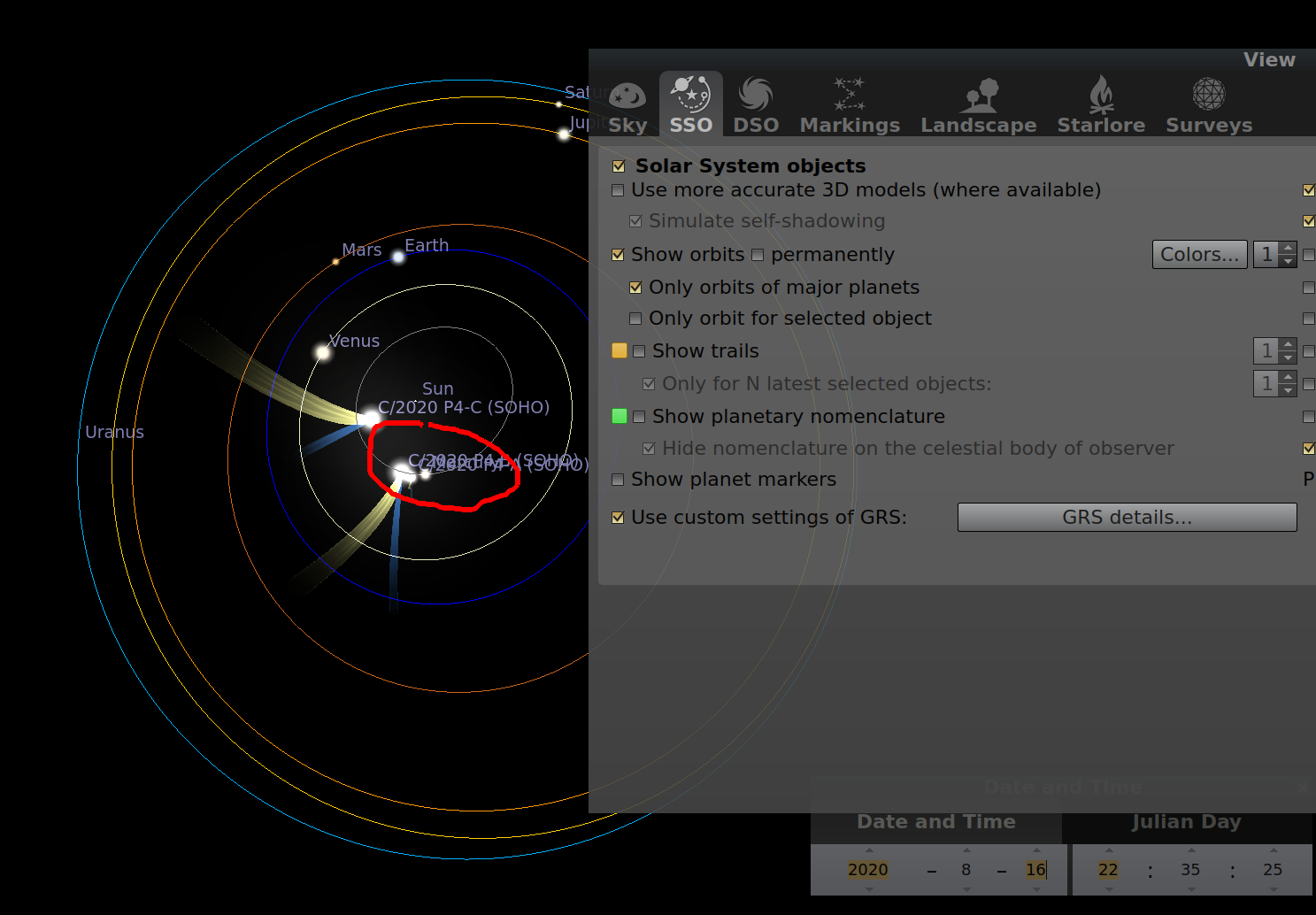 SSO: separate filter for comets · Issue #1612 · Stellarium/stellarium · GitHub