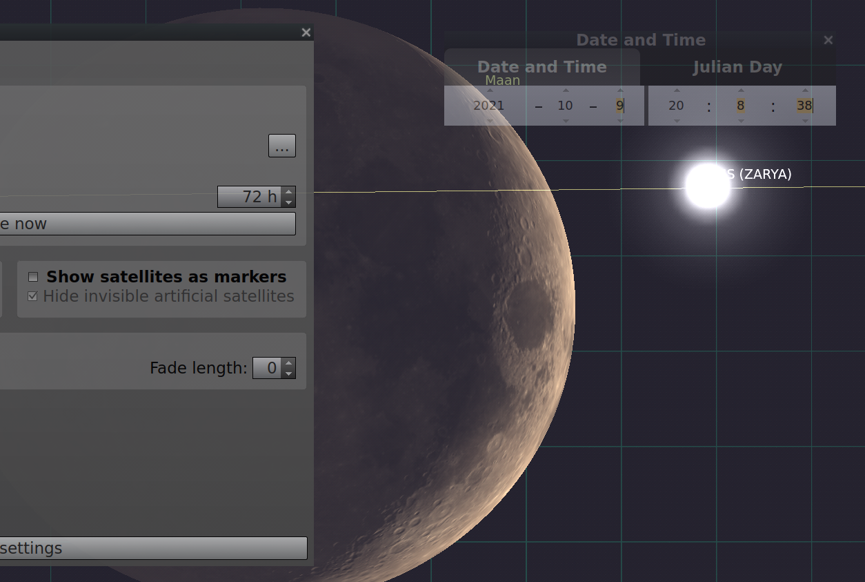 satellite plugin: ISS dot "disappears" behind Moon · Issue #1804 · Stellarium/stellarium · GitHub