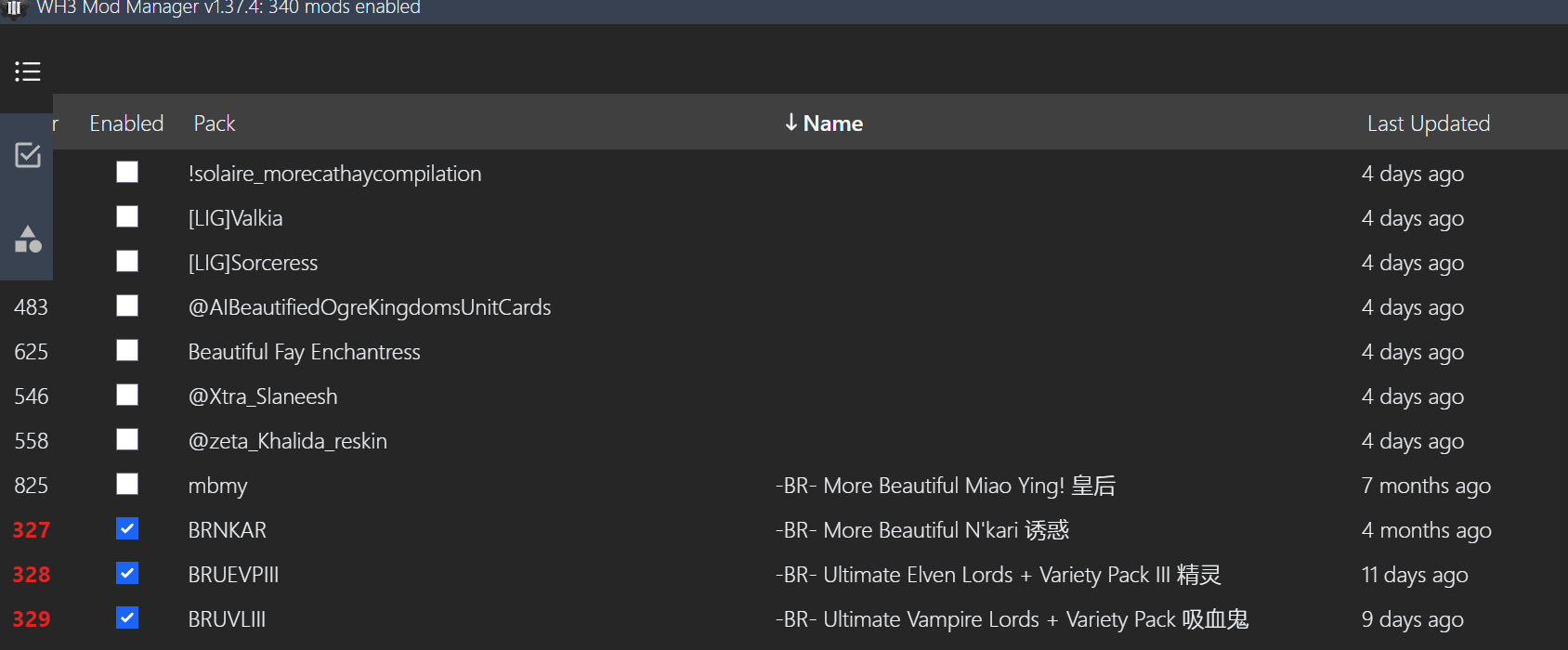 Some mod name are not displayed. · Issue #64 · Shazbot/WH3-Mod-Manager · GitHub