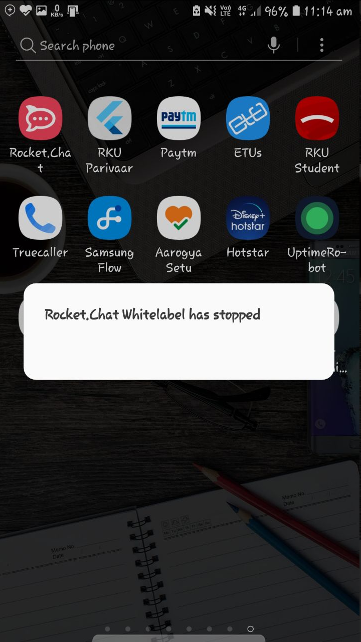 Whitelabel branch build failed for android · Issue #3250 · RocketChat/Rocket.Chat.ReactNative ...