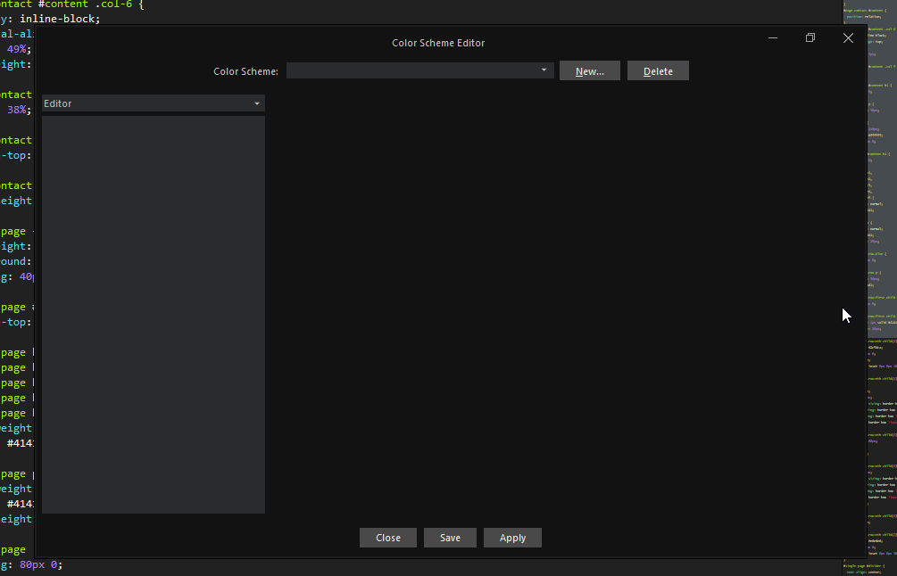 Opening colors cheme editor twice, breaks color scheme editor · Issue ...
