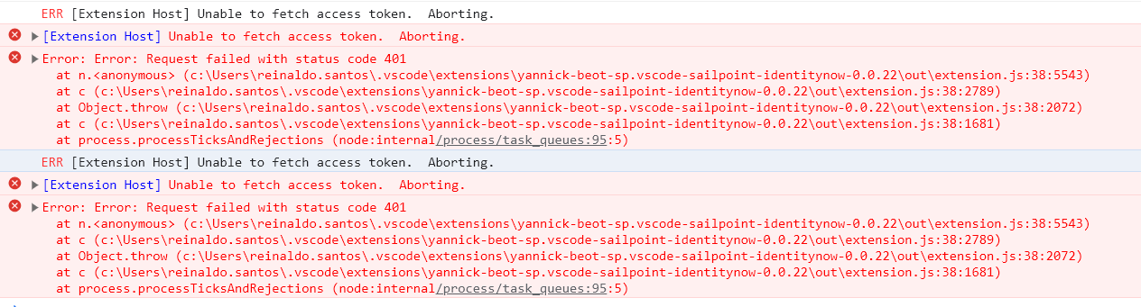 Can't add a tenant in the extension · Issue #51 · yannick-beot-sp/vscode-sailpoint-identitynow ...