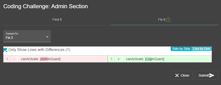 [🐛] Code diff component on "Fix It" screen forgets settings · Issue #1949 · juice-shop/juice ...