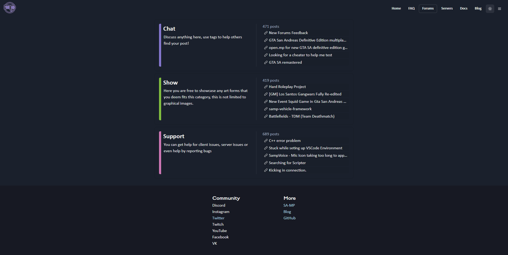 Dark Theme by leonardssh · Pull Request #564 · openmultiplayer/web · GitHub