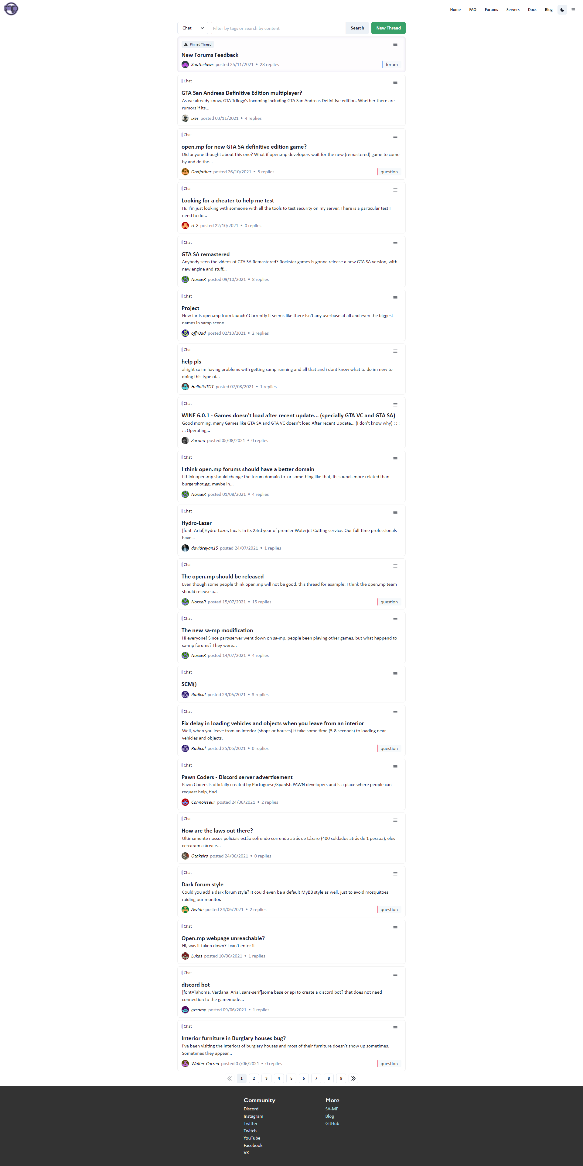 Dark Theme by leonardssh · Pull Request #564 · openmultiplayer/web · GitHub