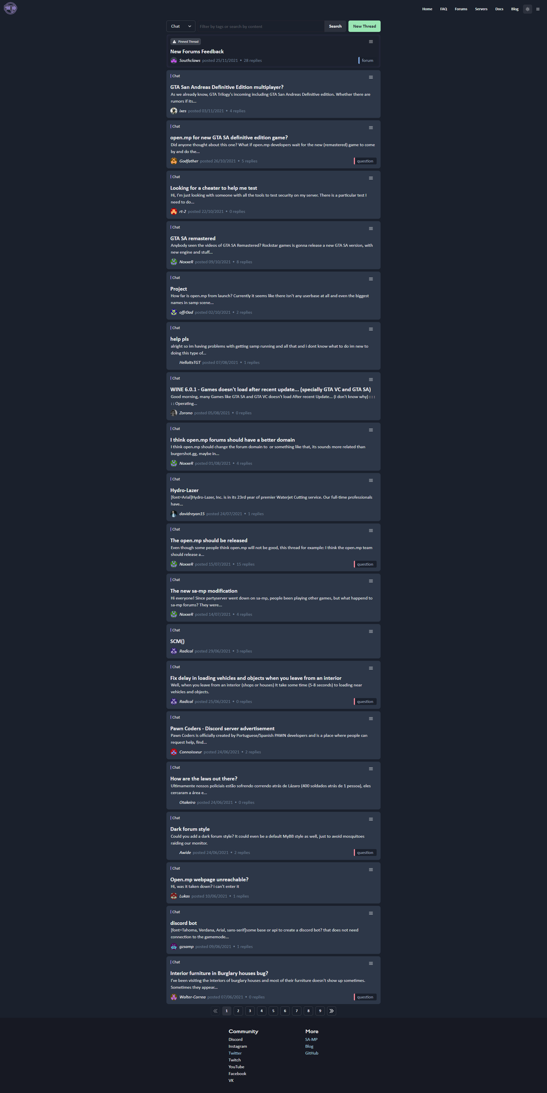 Dark Theme by leonardssh · Pull Request #564 · openmultiplayer/web · GitHub