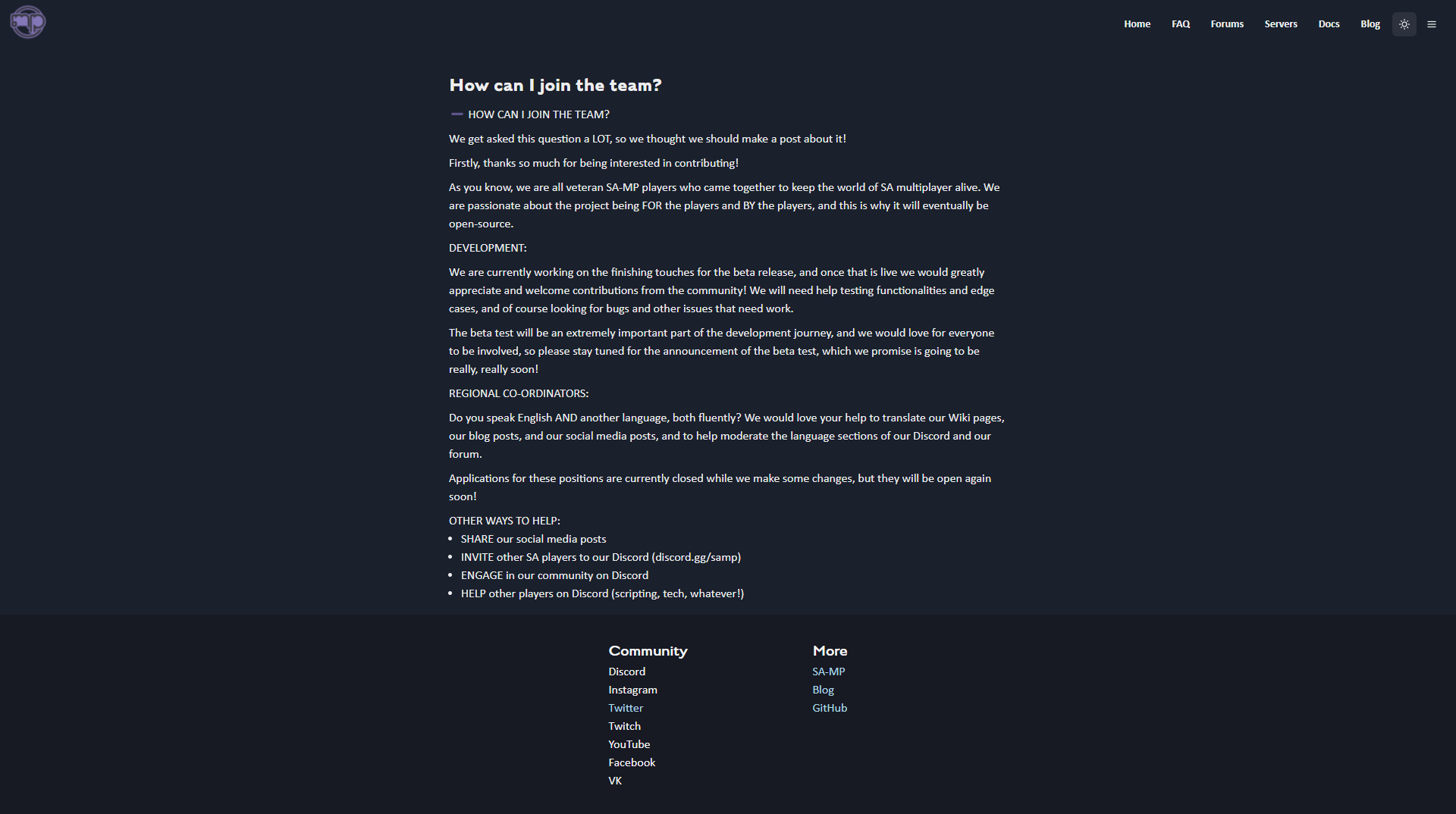 Dark Theme by leonardssh · Pull Request #564 · openmultiplayer/web · GitHub