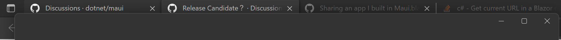Release Candidate? · Dotnet Maui · Discussion 5007 · Github