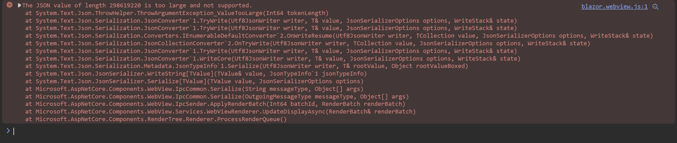 I was displaying a bunch large text files inside blazor, this's what's happened · Issue #51597 ...